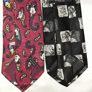 Disney | Accessories | Disney Mickey And Winnie The Pooh Ties | Poshmark